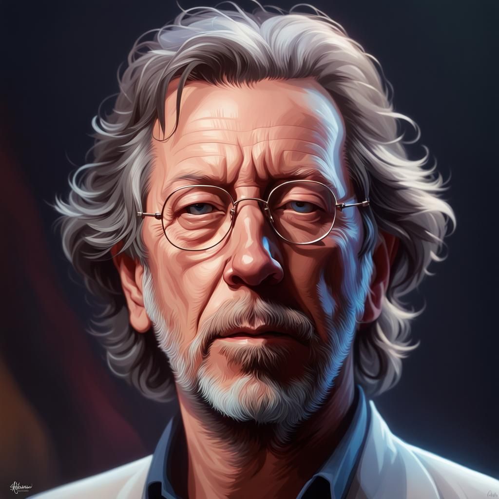 Portrait of Eric Clapton - AI Generated Artwork - NightCafe Creator