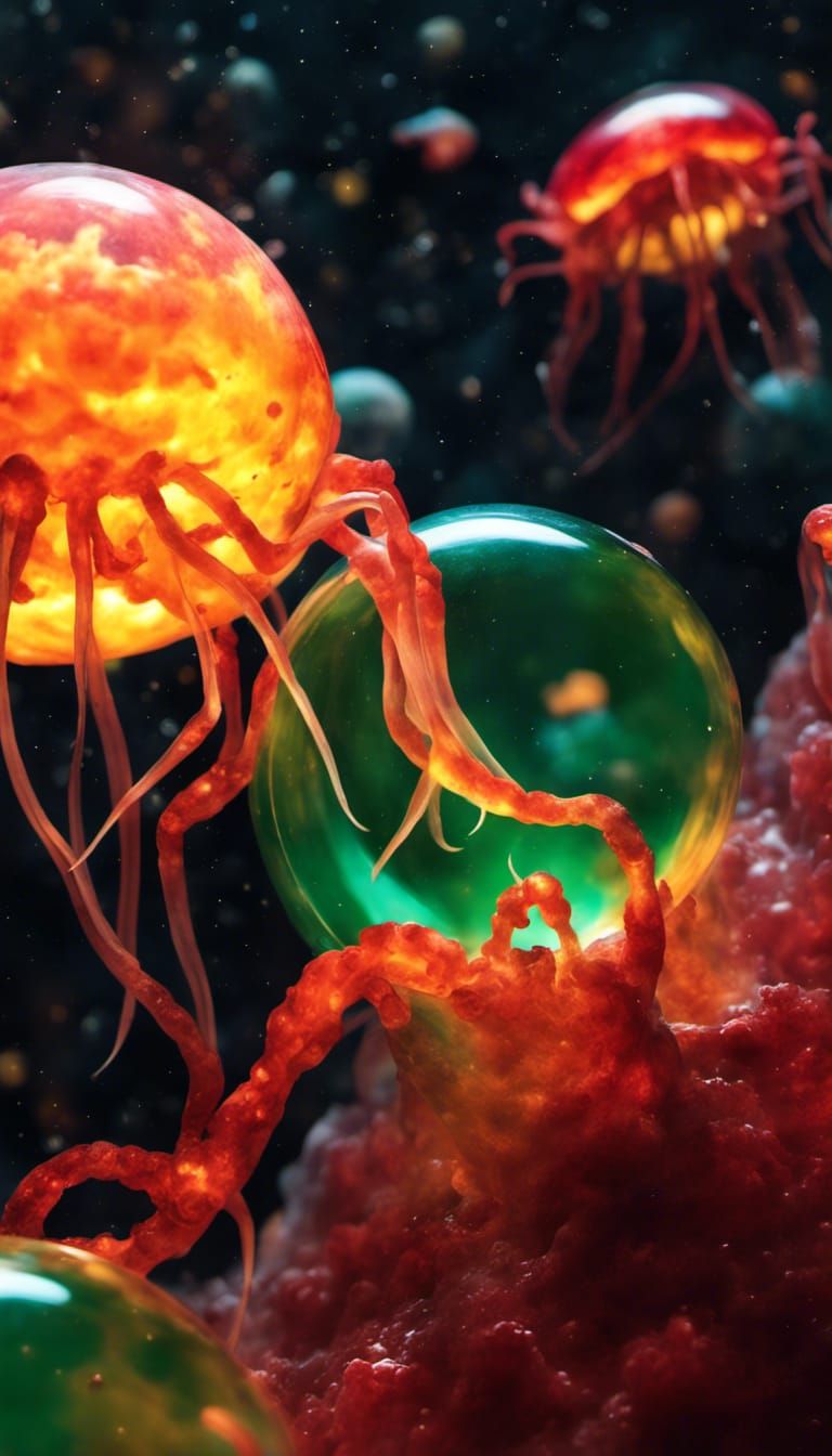 Lava lamp-like life-forms in the warm hot intergalactic medium - AI ...