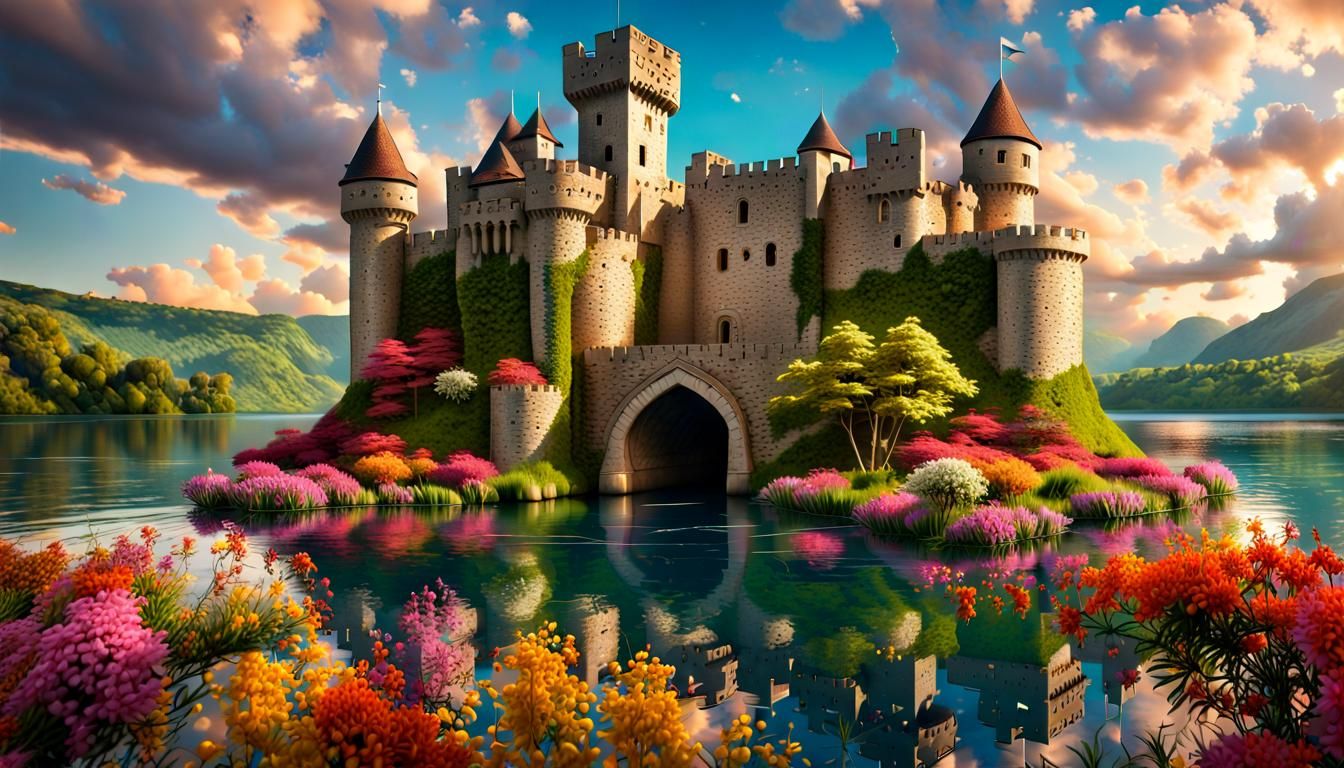 photo approaching a hyperdetailed, richly textured, elaborate, multi ...