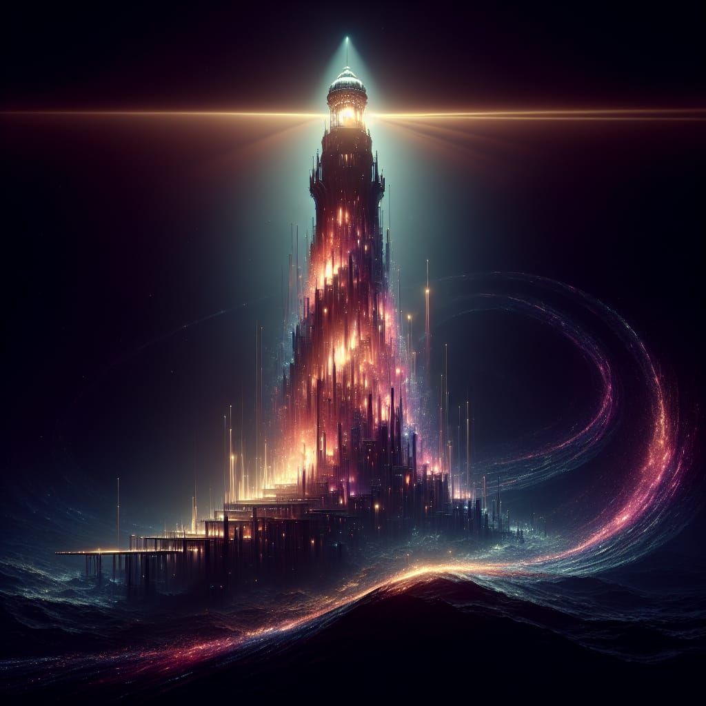 Magic lighthouse - AI Generated Artwork - NightCafe Creator
