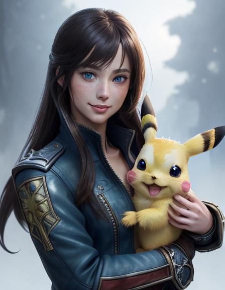 Smiling Pikachu - AI Generated Artwork - NightCafe Creator