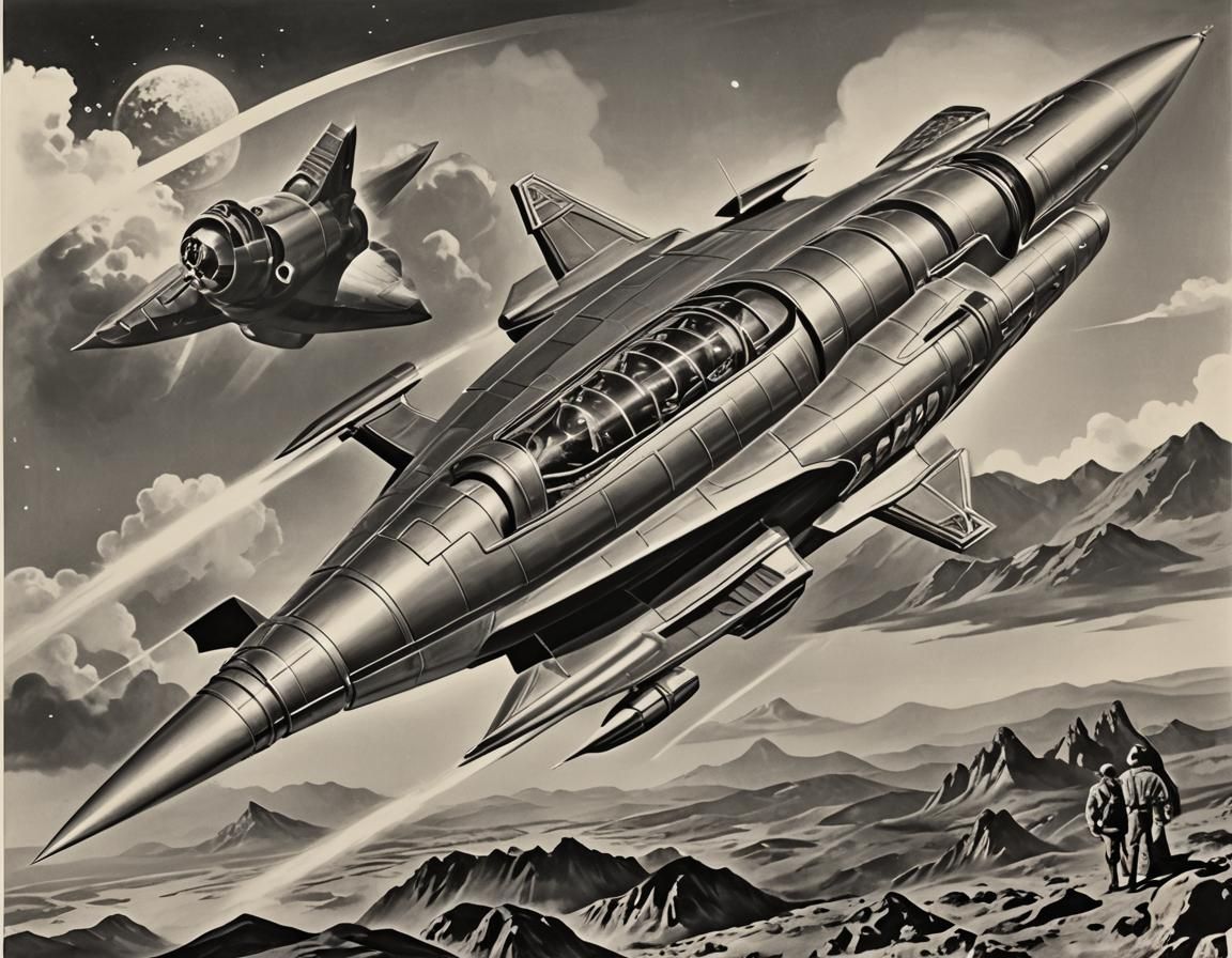 Flash Gordon's rocketship - AI Generated Artwork - NightCafe Creator