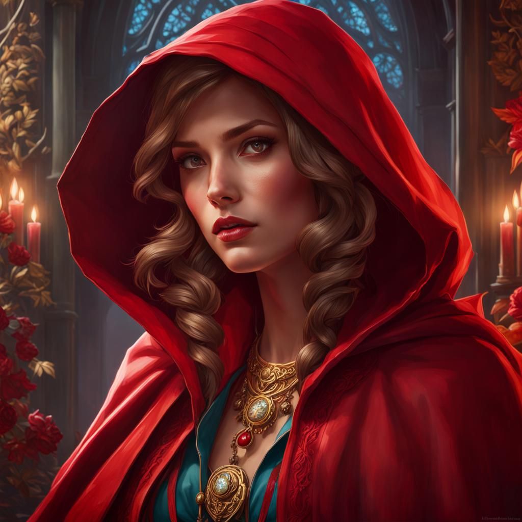 Hey there little red riding hood - AI Generated Artwork - NightCafe Creator