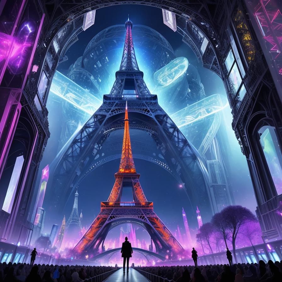 Unveiling the Eiffel - AI Generated Artwork - NightCafe Creator