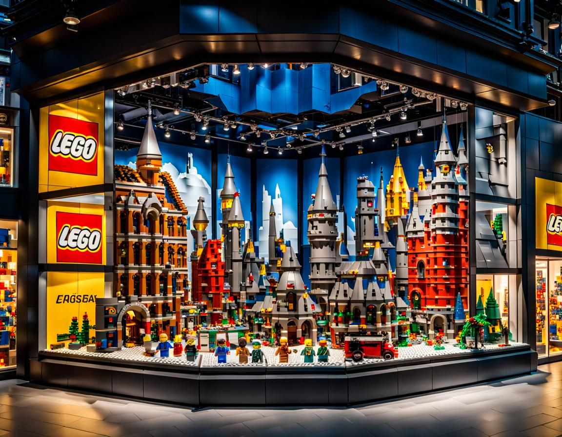 Lego Store Display - AI Generated Artwork - NightCafe Creator