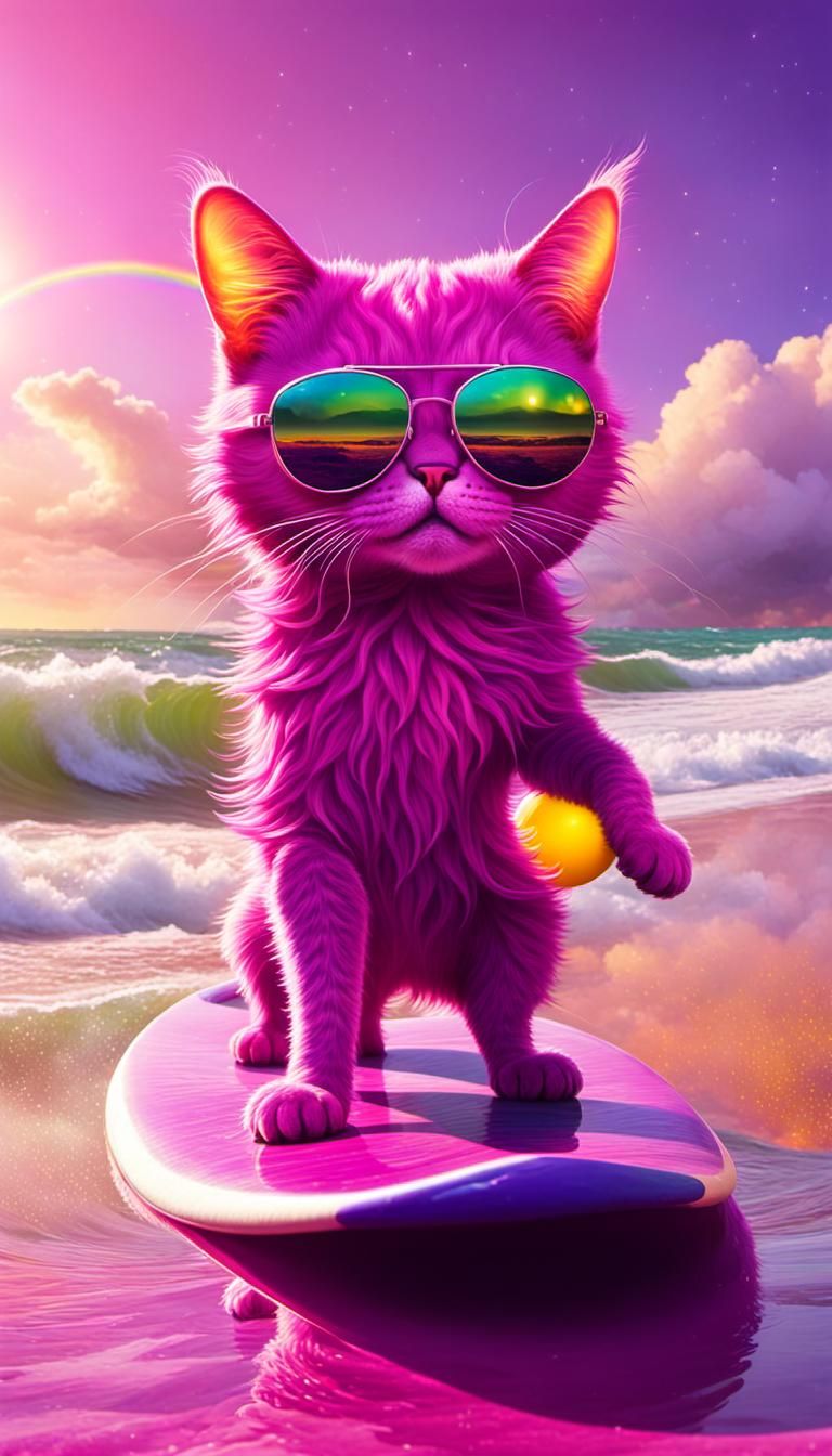 Beach Cats, Alien beach and cat alien - AI Generated Artwork ...
