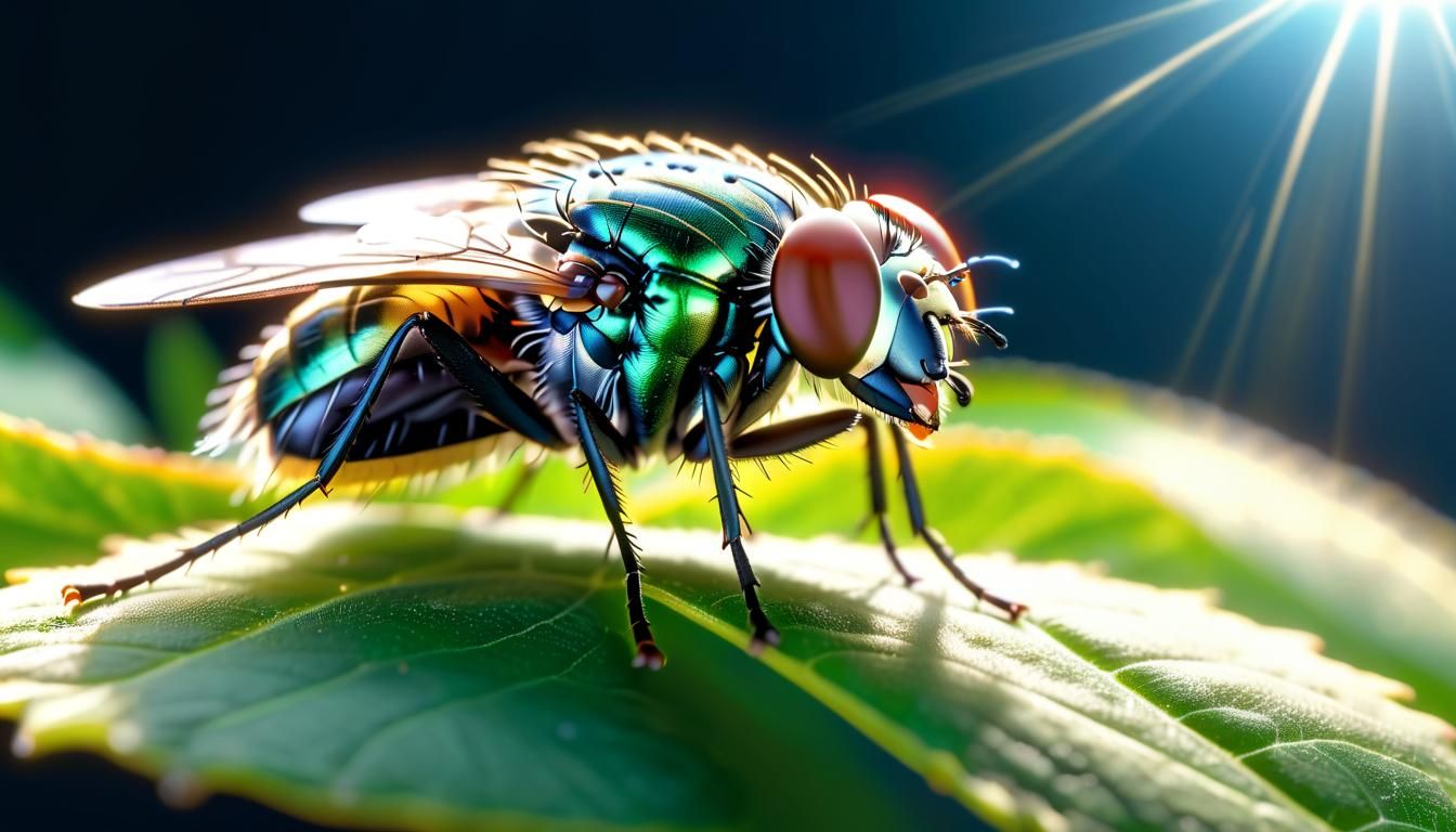 Macro Photography - The Fly - AI Generated Artwork - NightCafe Creator
