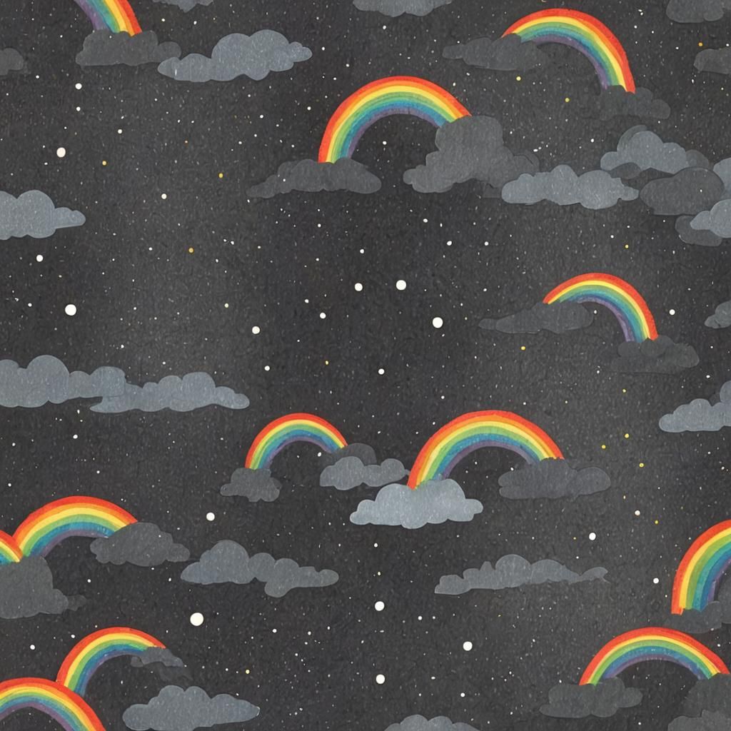 Rainbow Night - AI Generated Artwork - NightCafe Creator