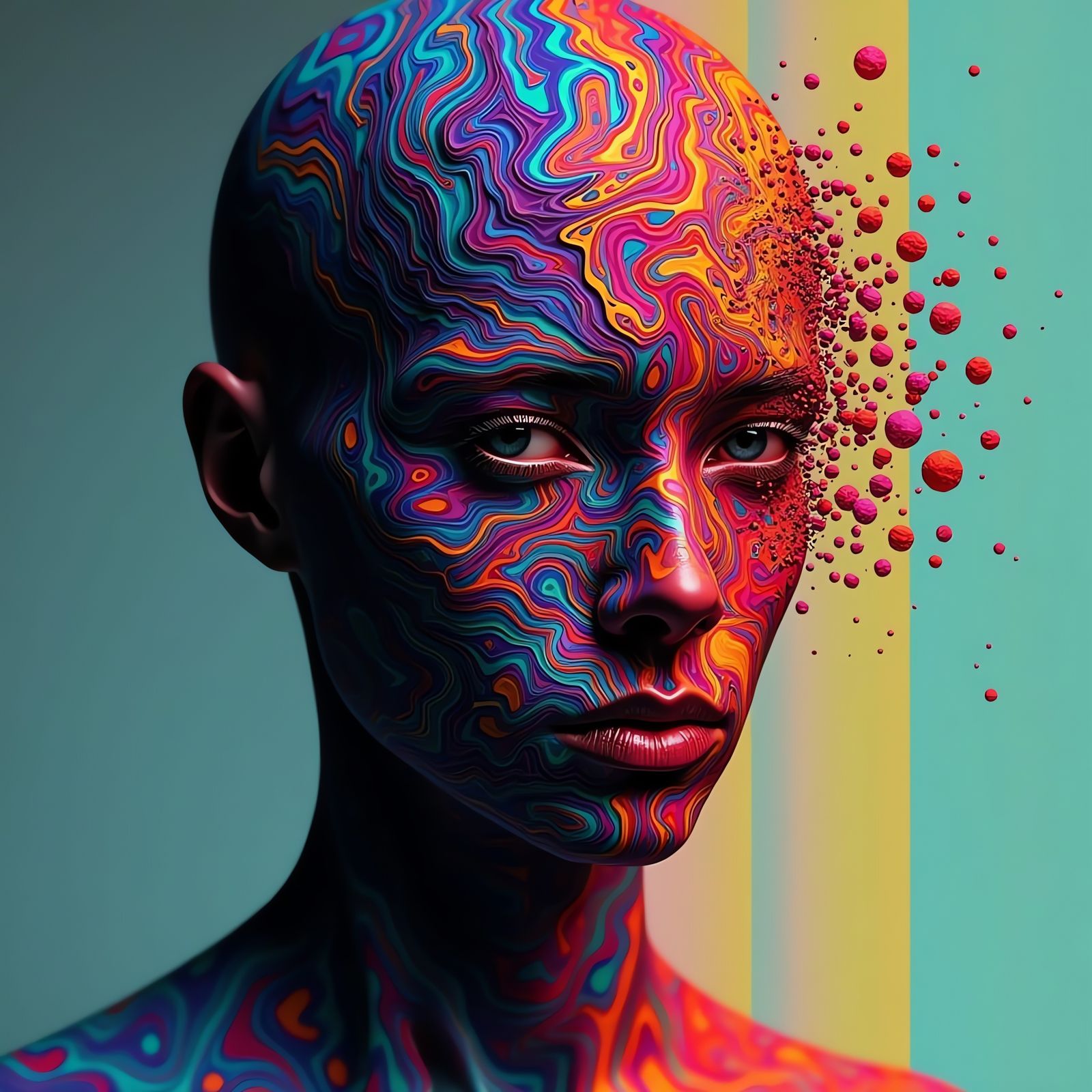 You Shouldn't Be Me - Ethereal Color Strata Being in Psyched...