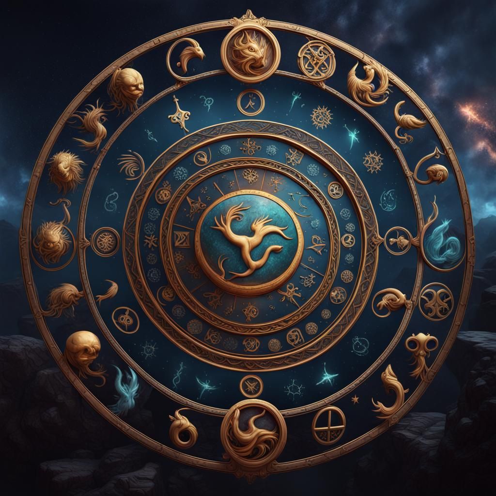 Zodiac symbols - AI Generated Artwork - NightCafe Creator