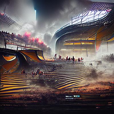 Stadium 8k resolution concept art digital illustration Behance HD IMAX ...