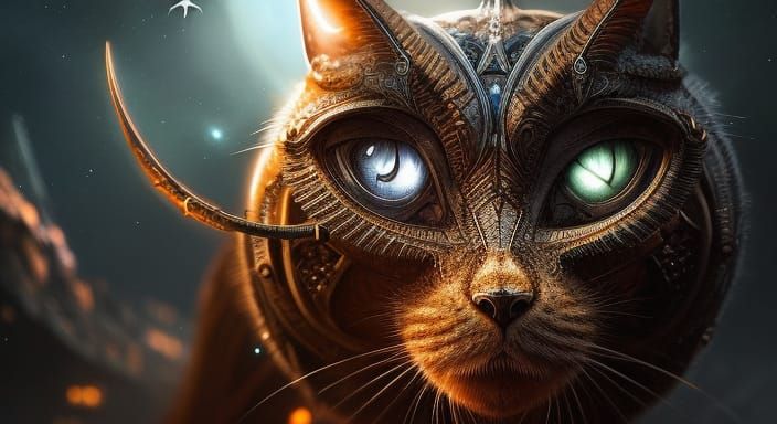 Alien Cat - AI Generated Artwork - NightCafe Creator