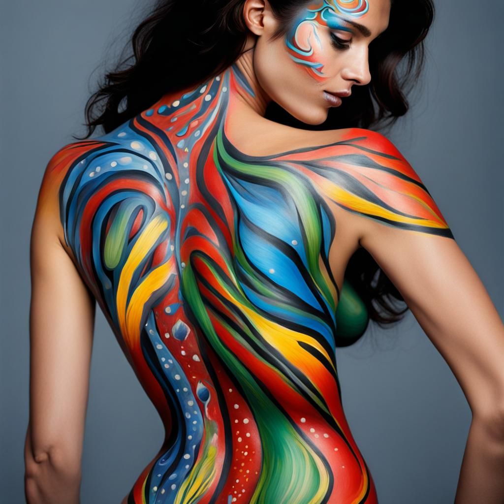 body painting - AI Generated Artwork - NightCafe Creator