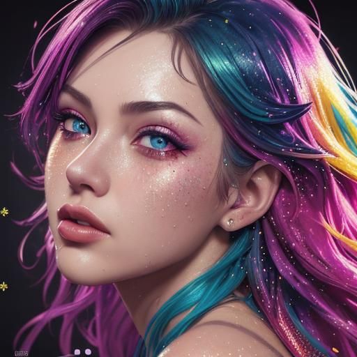 Color Me Girl - AI Generated Artwork - NightCafe Creator