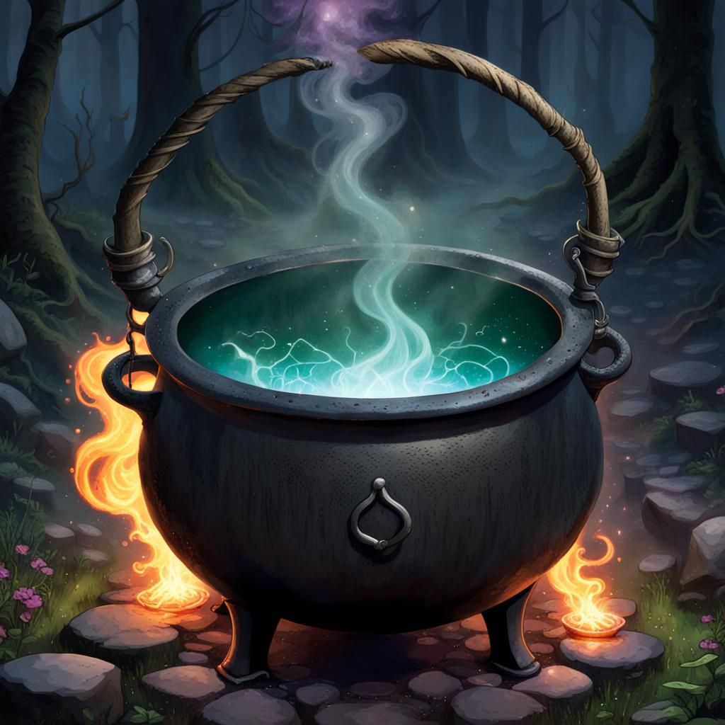 magic cauldron - AI Generated Artwork - NightCafe Creator