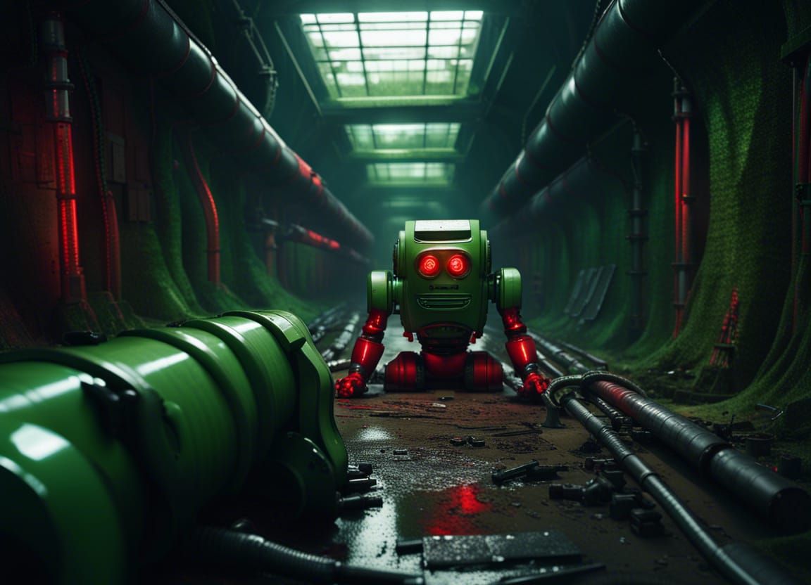 Mark 2 security bot - AI Generated Artwork - NightCafe Creator