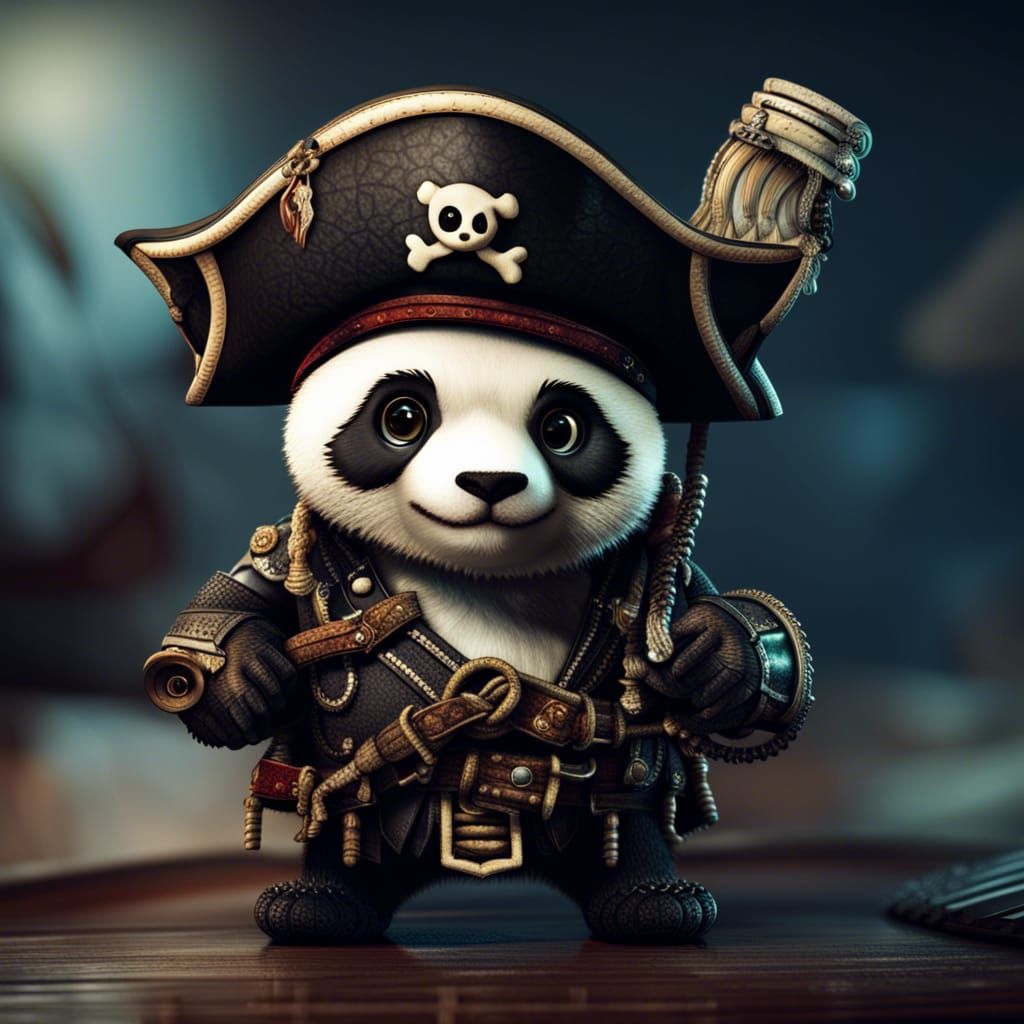 Pirate Panda #8 : r/nightcafe