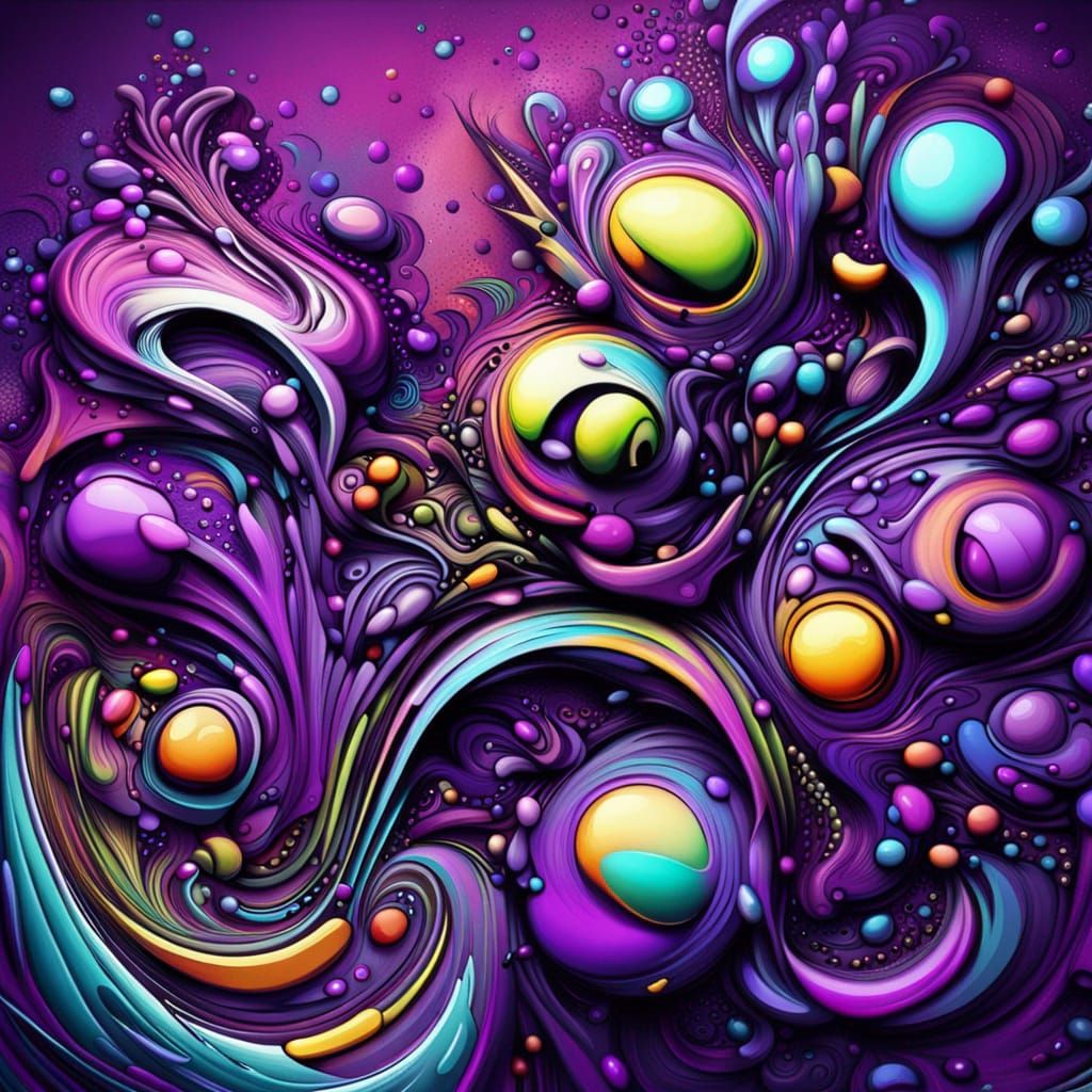 Purple Pixies - AI Generated Artwork - NightCafe Creator