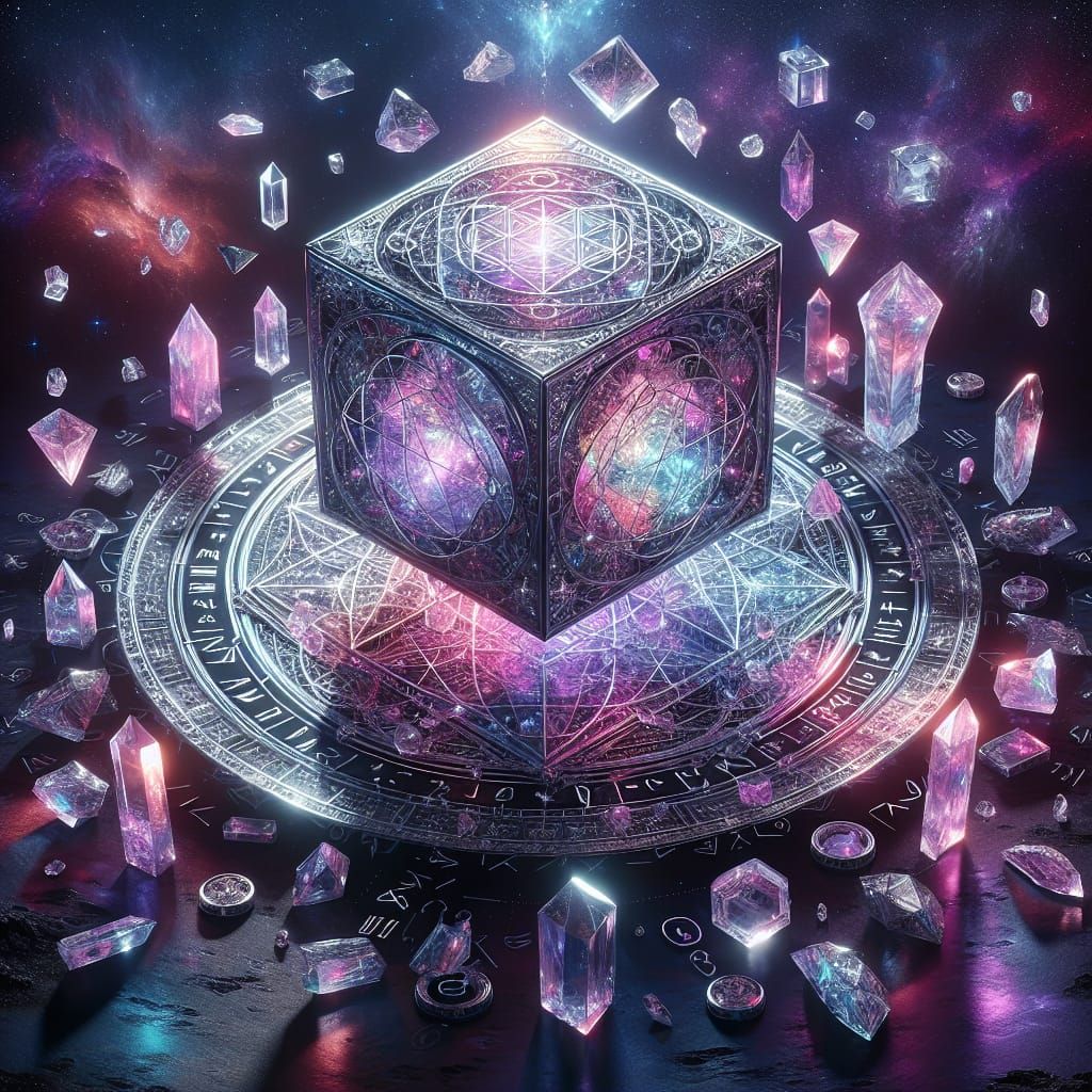 Metatron's Cube at Rest - AI Generated Artwork - NightCafe Creator