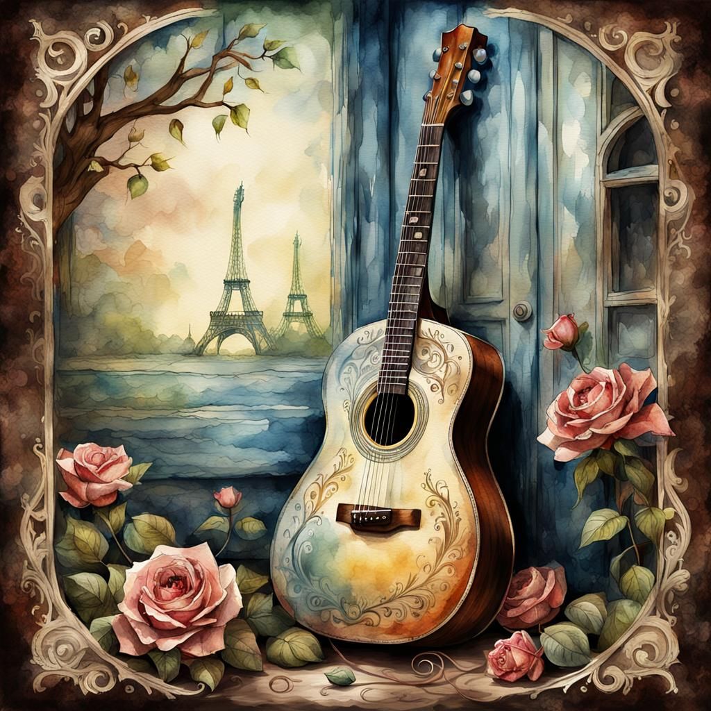 MUSIC AND PARIS - AI Generated Artwork - NightCafe Creator