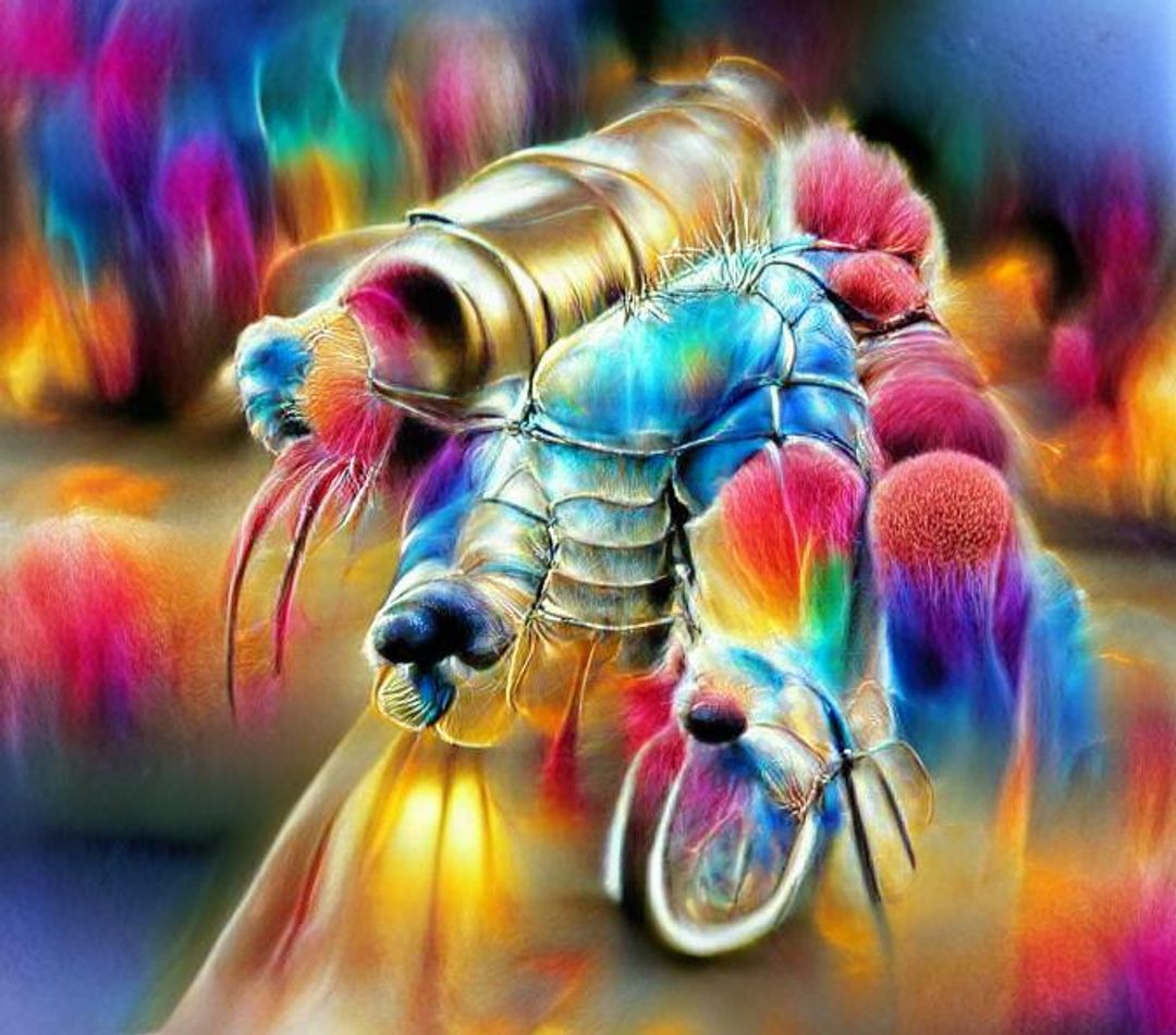 Melting creature - AI Generated Artwork - NightCafe Creator