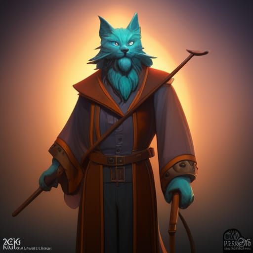 Arcane Old Wizard Cat - AI Generated Artwork - NightCafe Creator