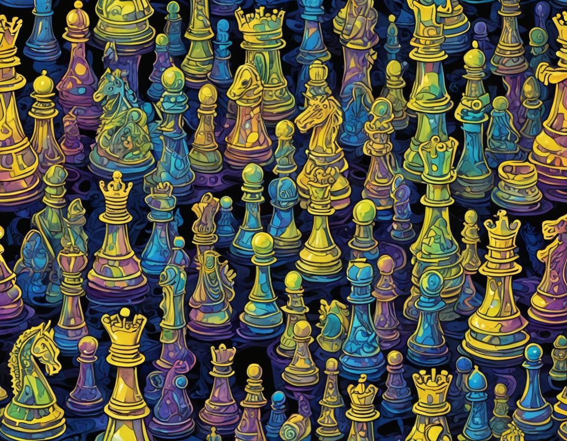 Chess pieces - AI Generated Artwork - NightCafe Creator