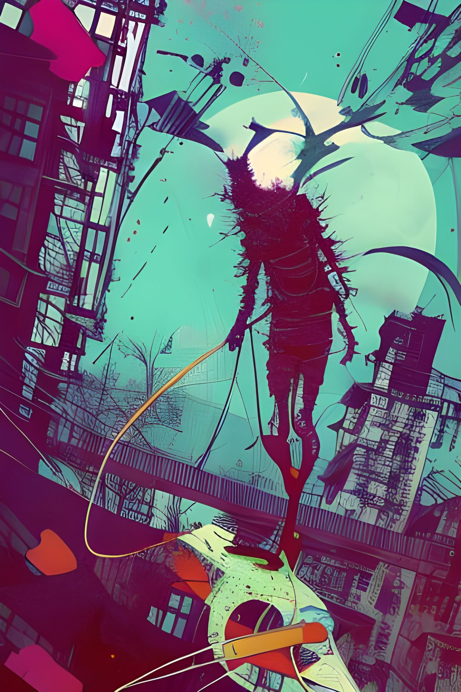 Extreme crazy man - AI Generated Artwork - NightCafe Creator