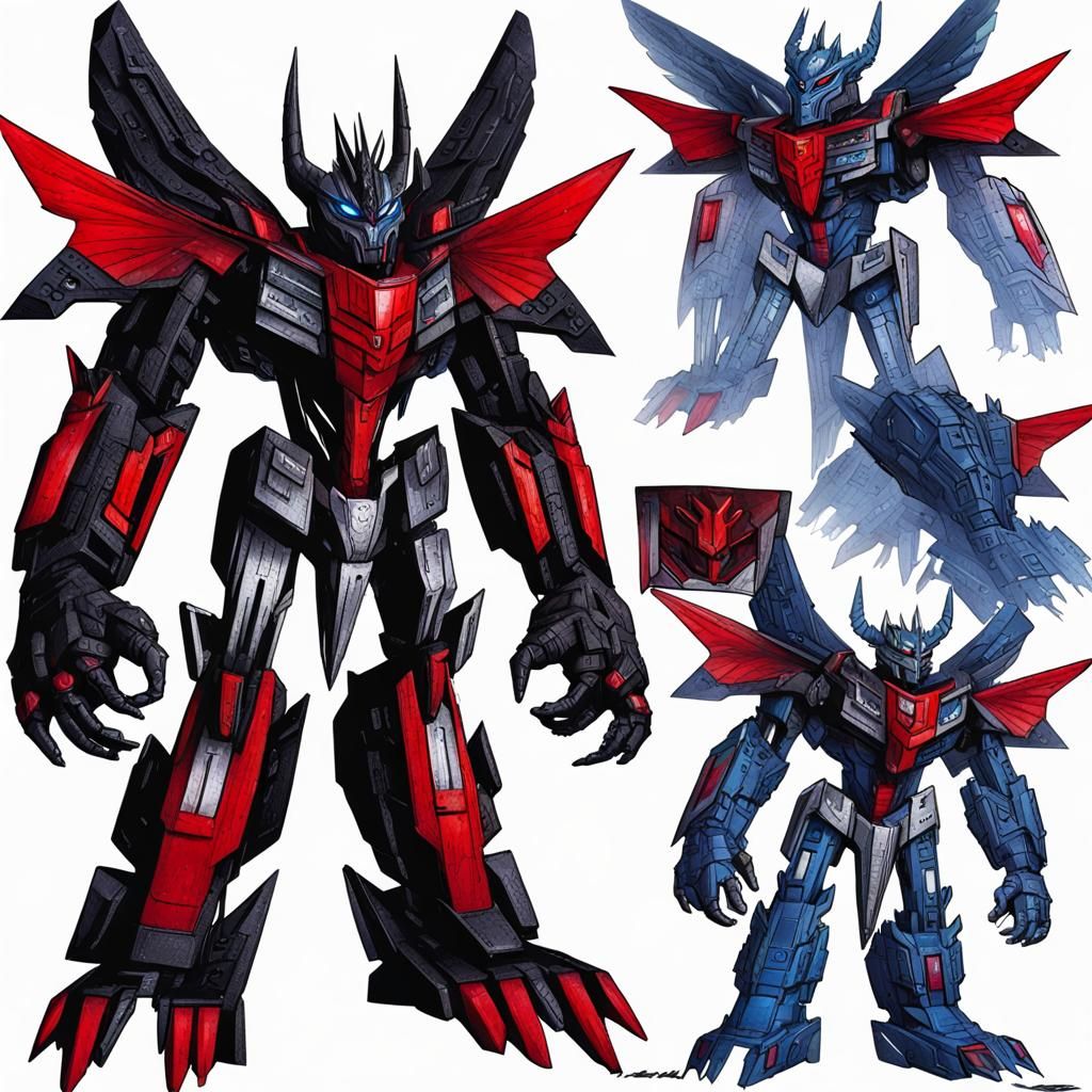 The Cybertronian dragon was enormous in height, the size of Megatron if ...
