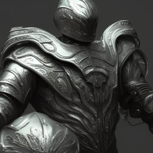 Silver as a metal man - AI Generated Artwork - NightCafe Creator