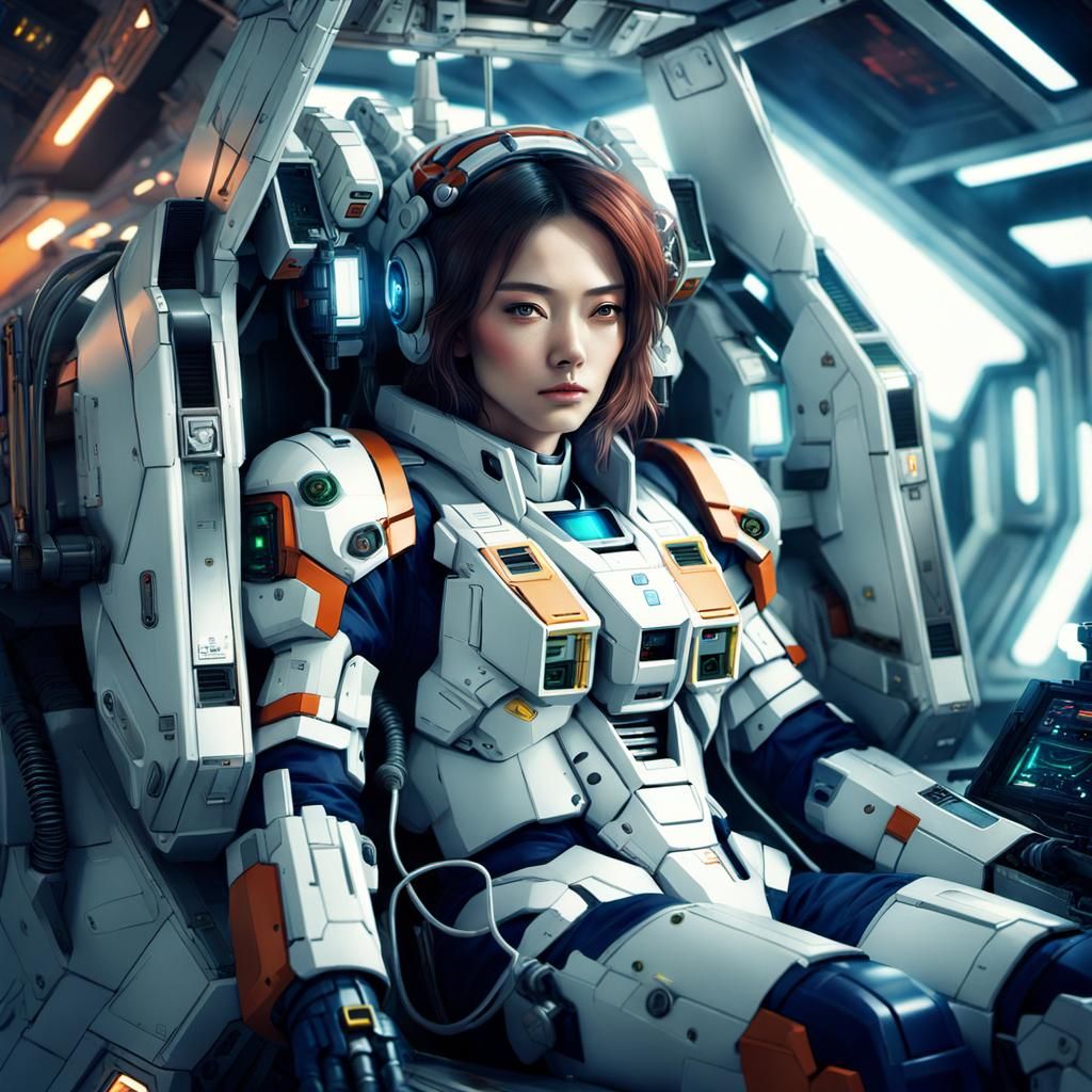 Mech Pilot - AI Generated Artwork - NightCafe Creator