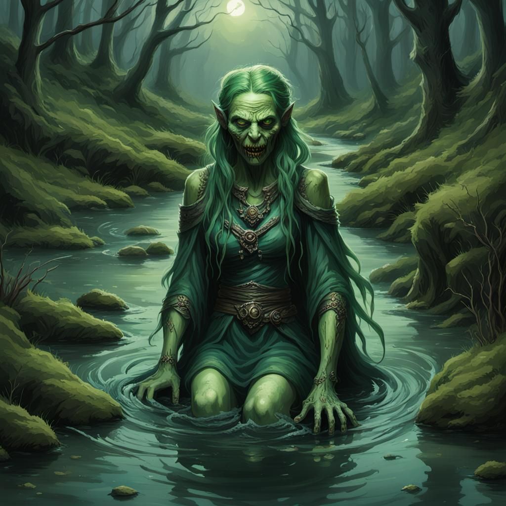 Jenny Greenteeth - AI Generated Artwork - NightCafe Creator