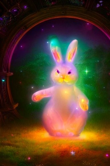 Space Rabbit - AI Generated Artwork - NightCafe Creator