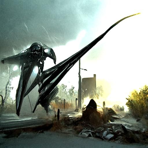 Reaper VS Aliens - AI Generated Artwork - NightCafe Creator