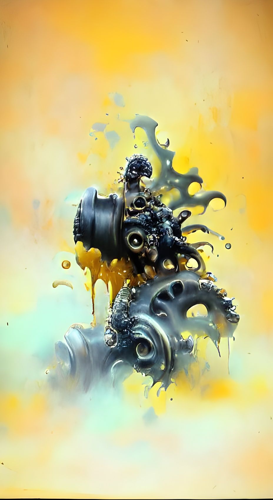 Greasy oily gears and cogs - AI Generated Artwork - NightCafe Creator