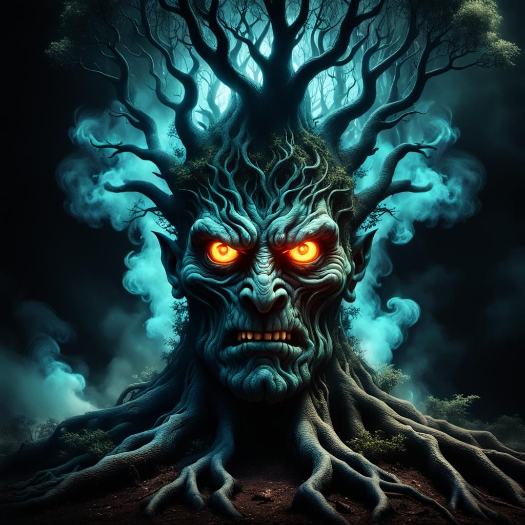 Demon Tree - AI Generated Artwork - NightCafe Creator