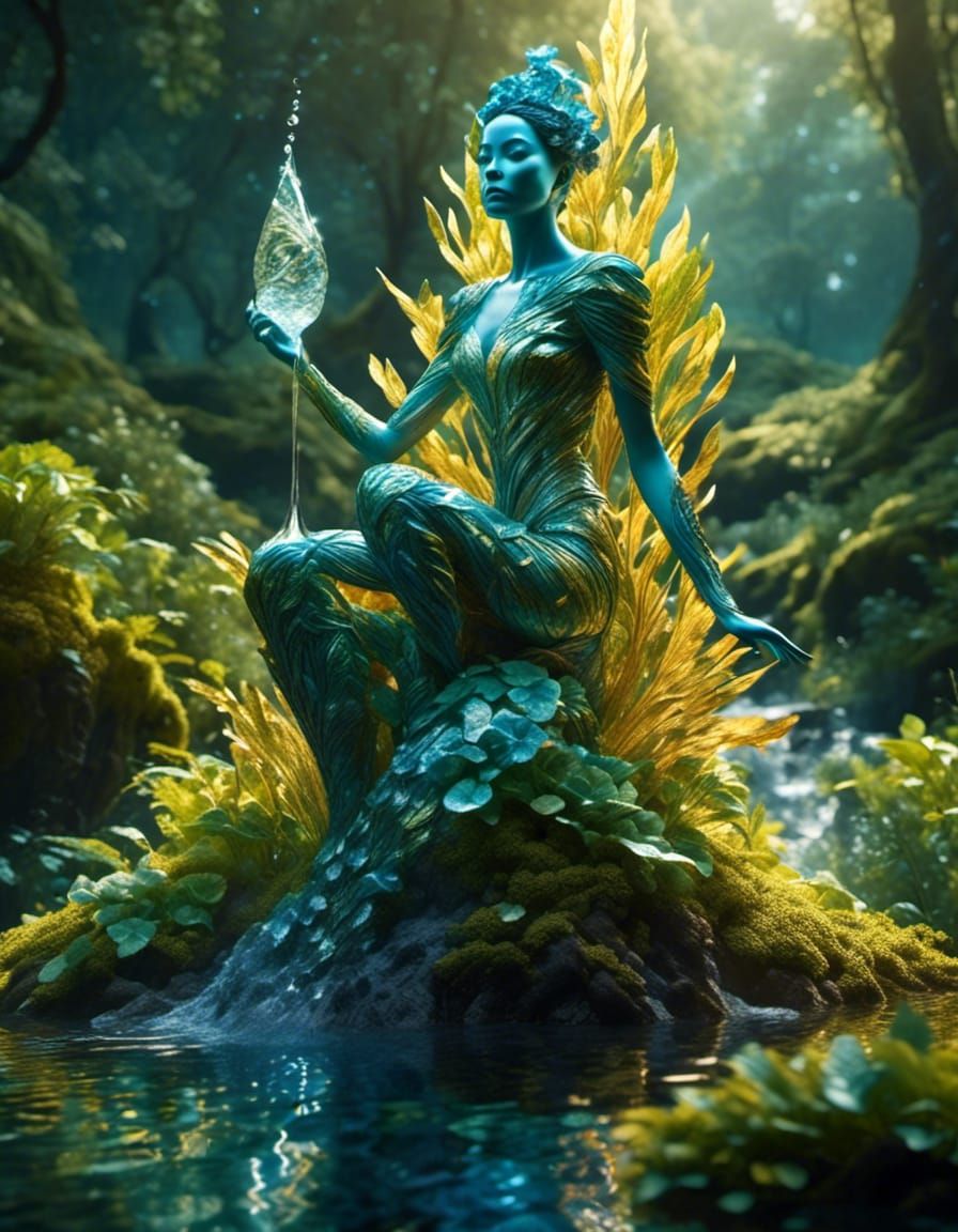 Becoming one with nature - AI Generated Artwork - NightCafe Creator