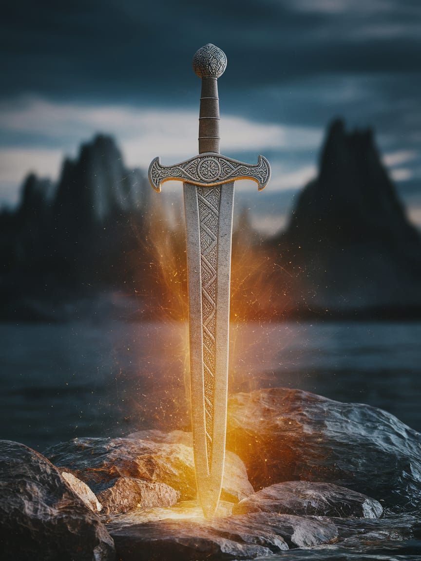 Viking Broadsword embodied with Ancient Earth Magic