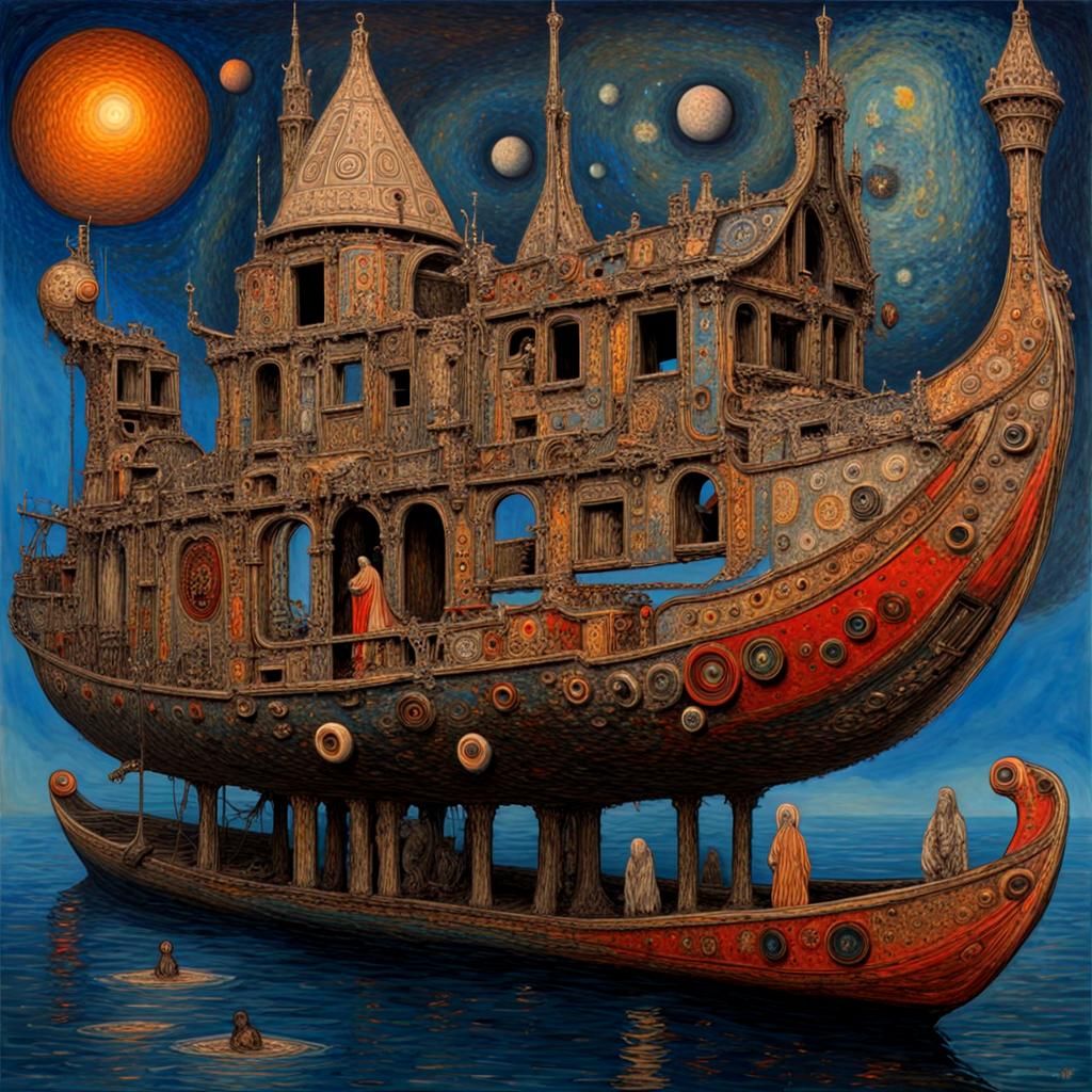 The boat trip - AI Generated Artwork - NightCafe Creator