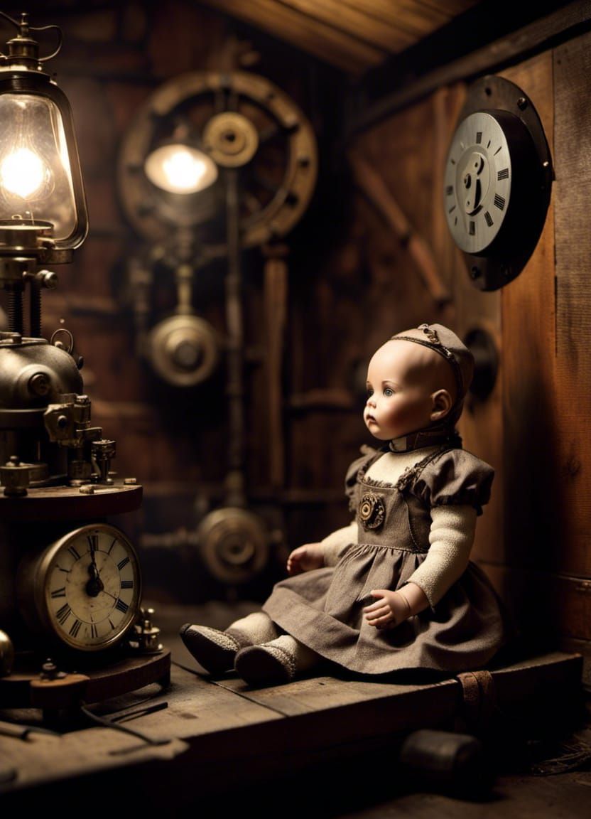 Creepy Mechanical Doll 5 (attempt) - AI Generated Artwork - NightCafe ...