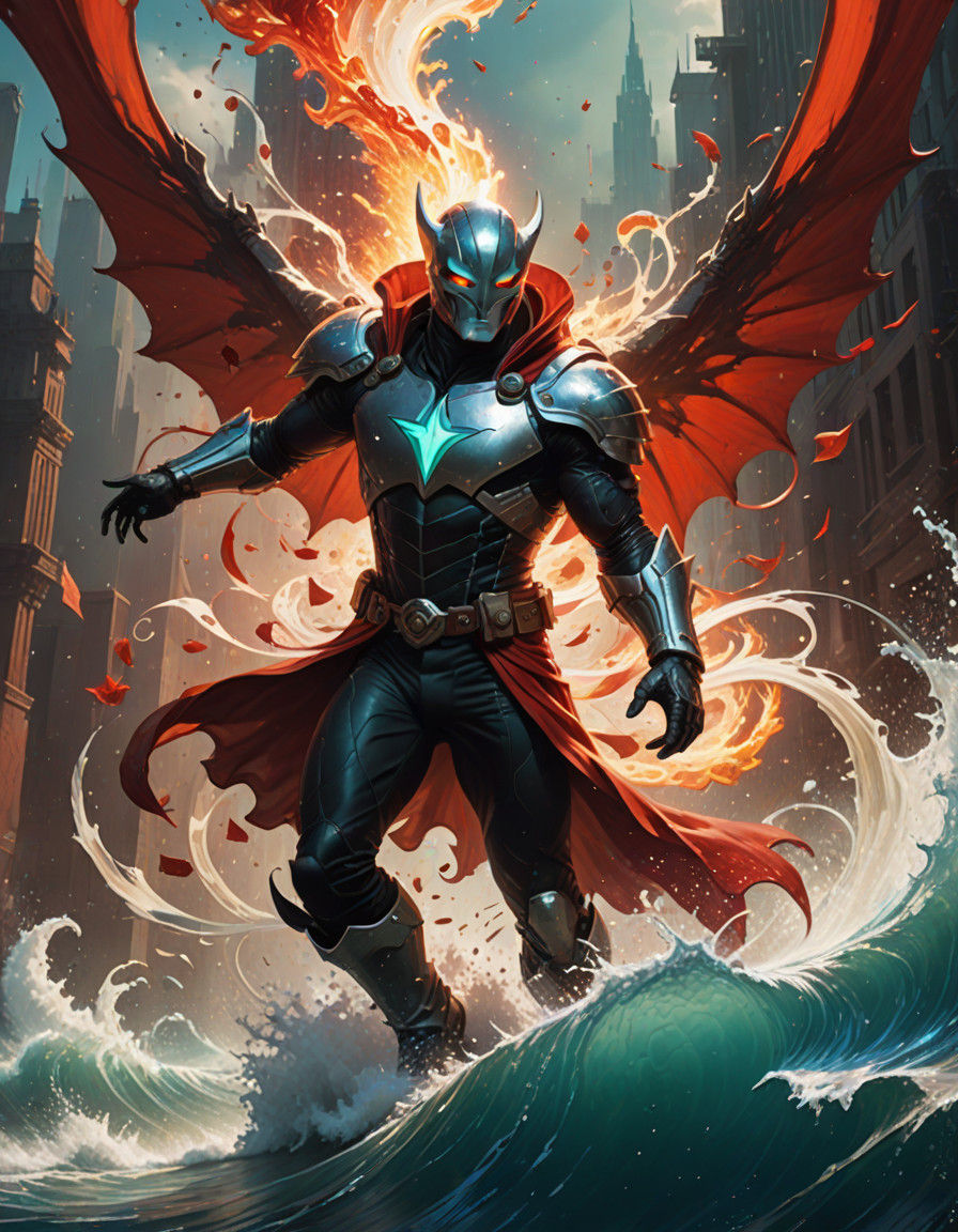 Frank Frazetta-Inspired Fantasy Concept Art of Red... - AI Art