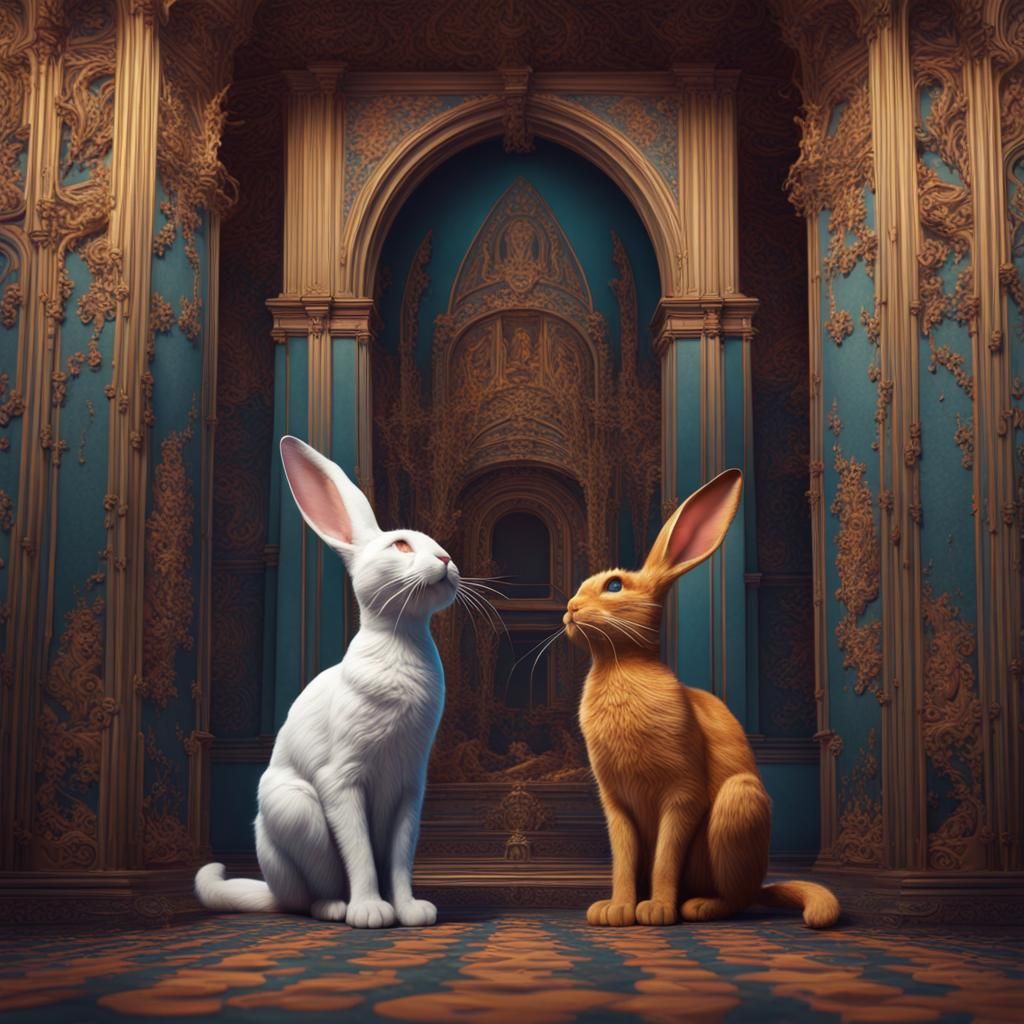 Cat-rabbits! - AI Generated Artwork - NightCafe Creator