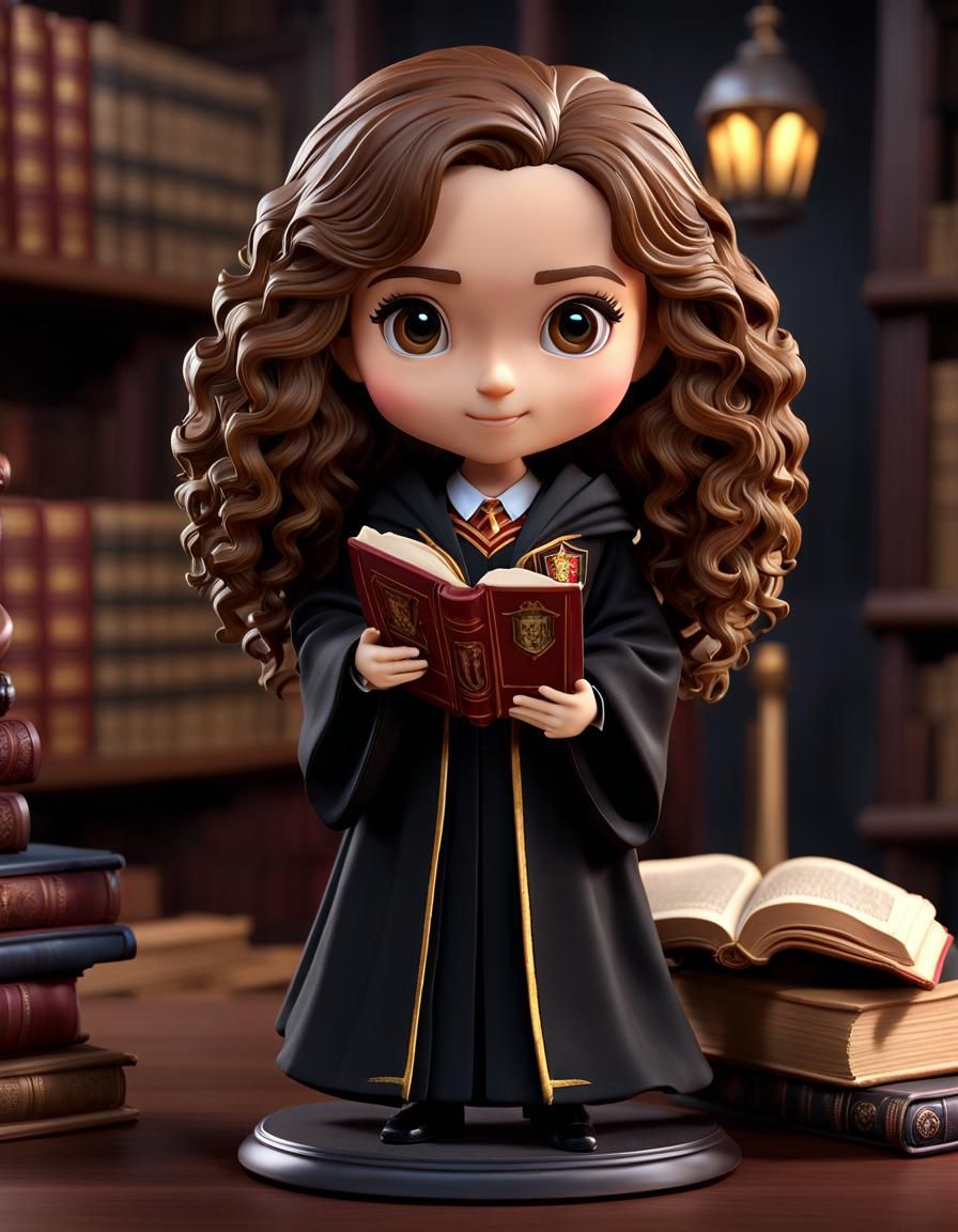 Hermione Granger Bobblehead - AI Generated Artwork - NightCafe Creator