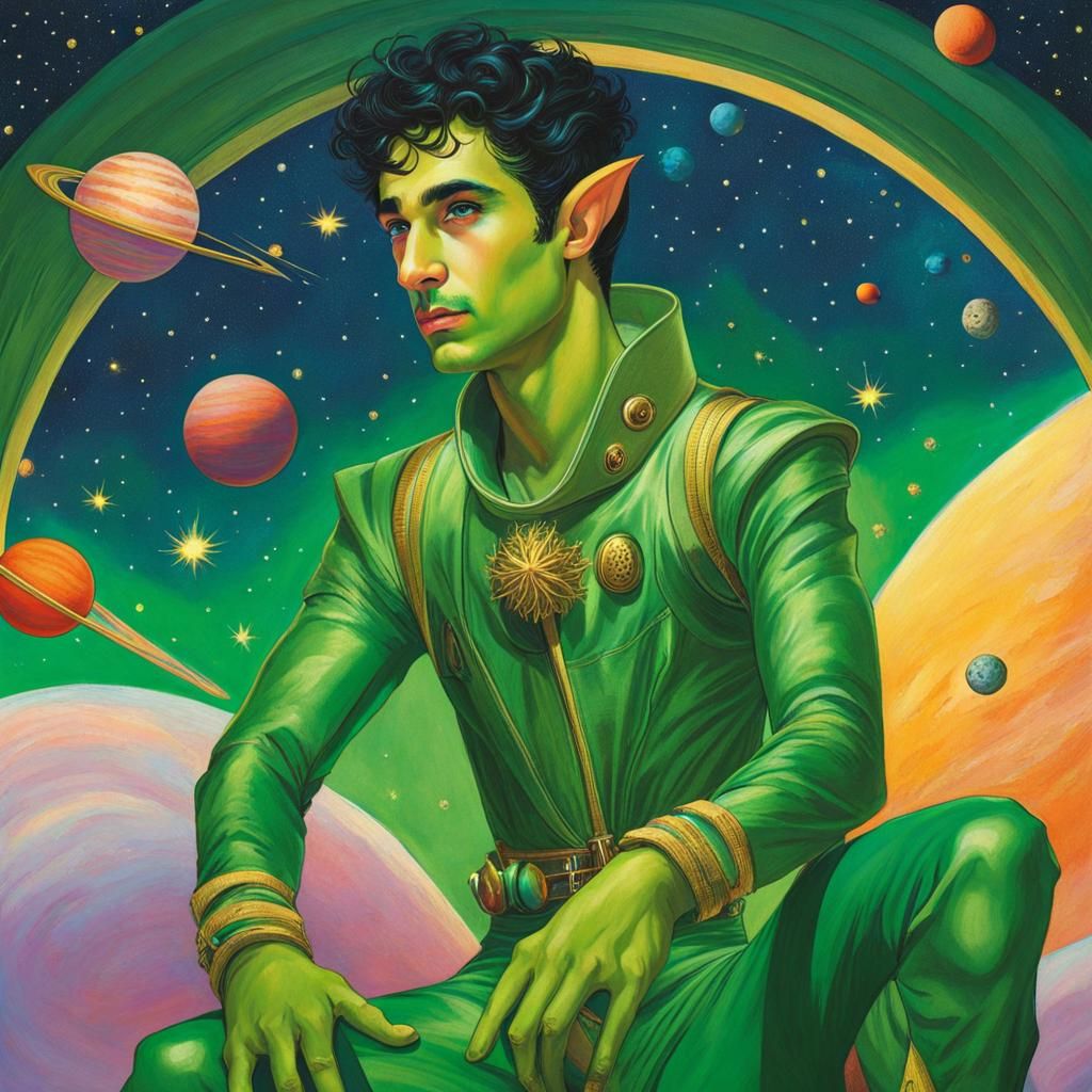 The Alien Ambassador - AI Generated Artwork - NightCafe Creator