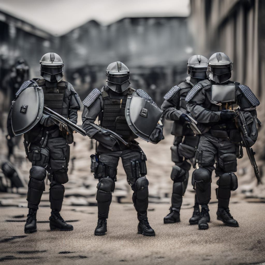 Futuristic Gladiators - Spectacular Cyberpunk Warriors in C...