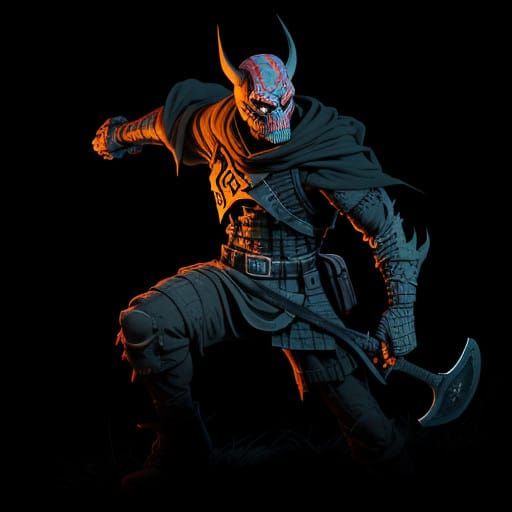 The Beheader Mikey - Menacing Executioner in Ominous, Mystic...