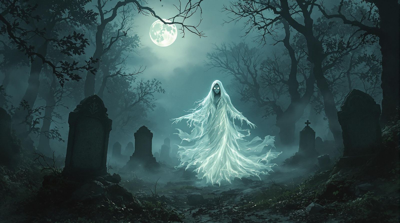 Spectral entity in the graveyard - Spectral entity in the g...