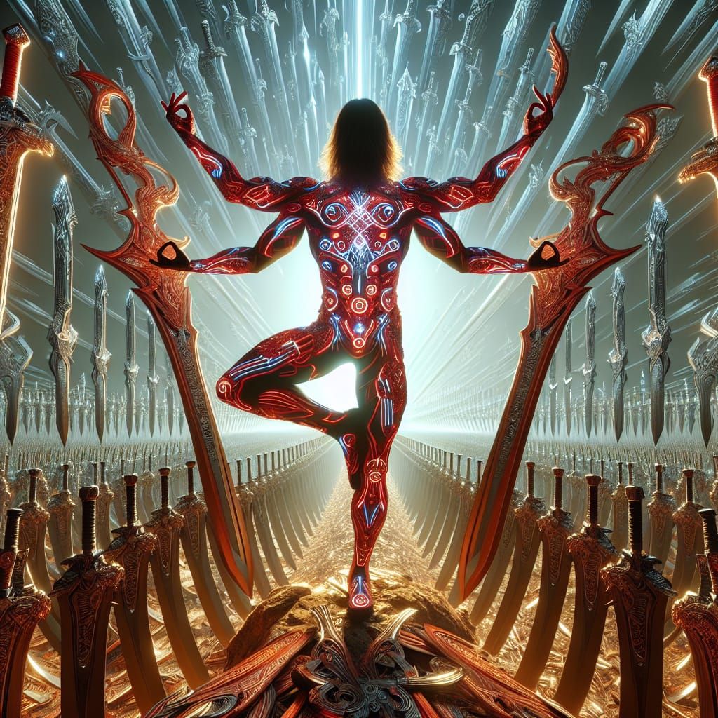 Dance of Swords - AI Generated Artwork - NightCafe Creator