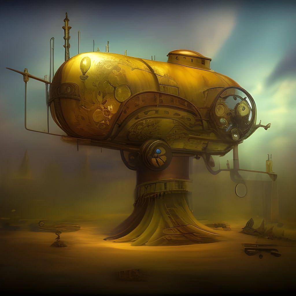 steampunk tree house - AI Generated Artwork - NightCafe Creator