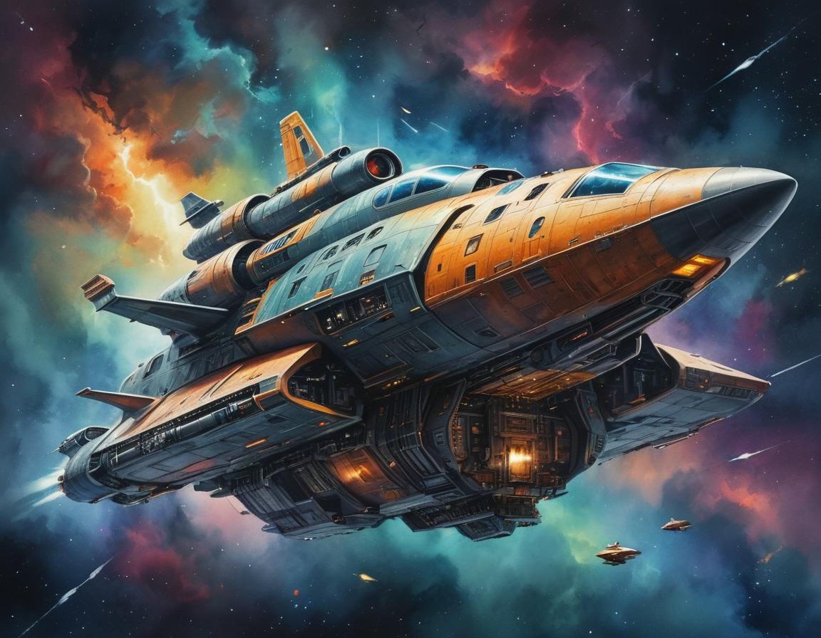 Spaceship #5 - AI Generated Artwork - NightCafe Creator